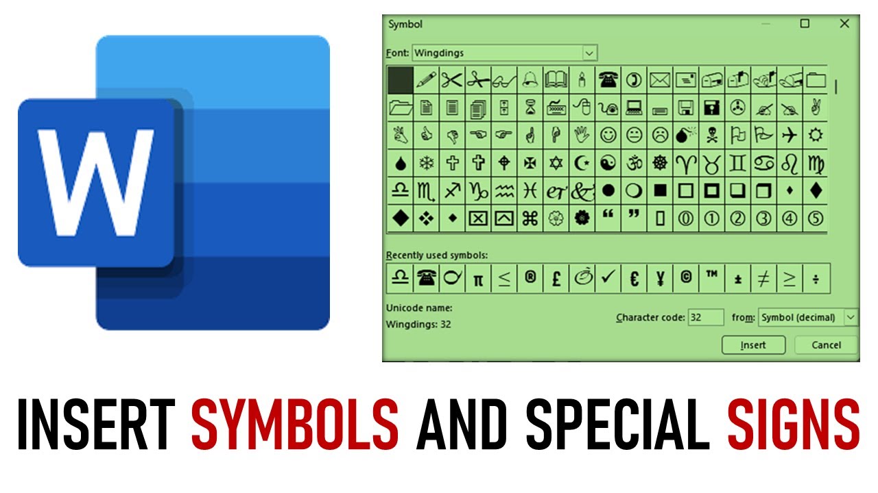 Unlocking Symbols in Microsoft Word | A Guide to In-Built Symbols - YouTube