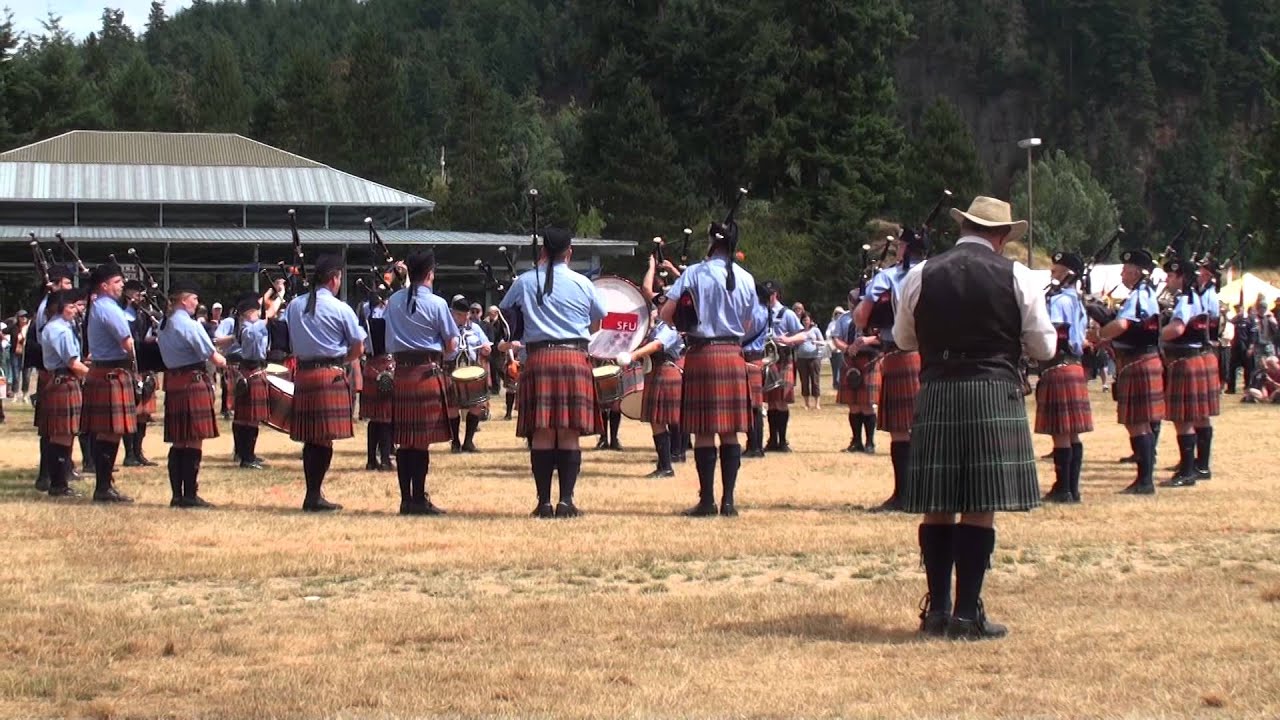 Simon Fraser University Pipe Band - PNWHG 2015 - MSR - YouTube