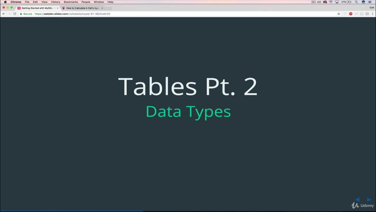 The Basic Datatypes Sql Youtube