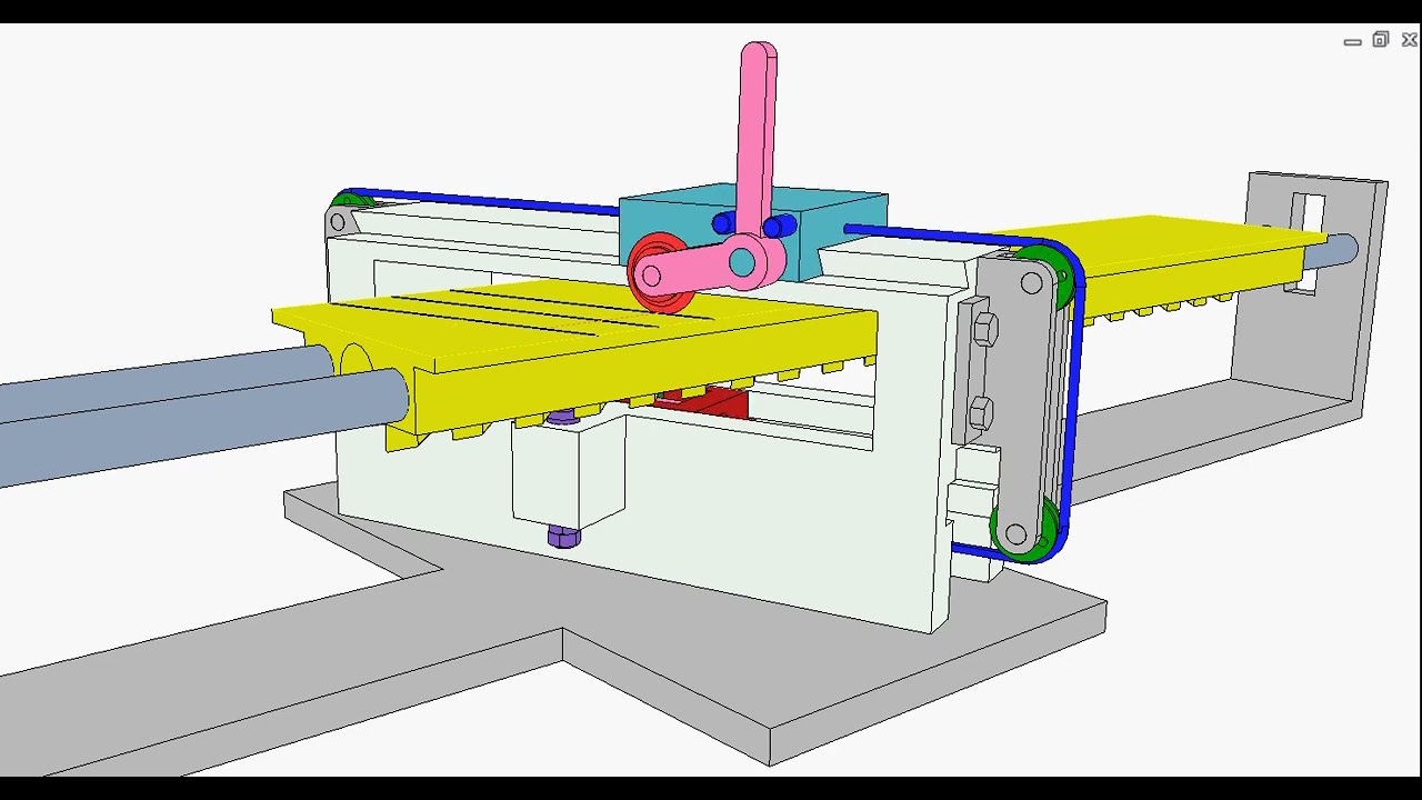 Hand powered bias cutter 1 - YouTube