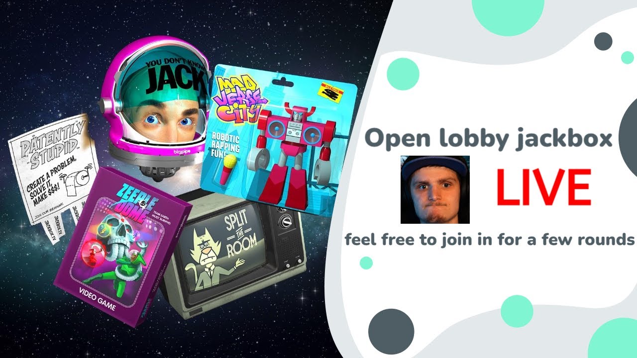 Open lobby JACKBOX GAMES - Feel free to join in live #8 - YouTube