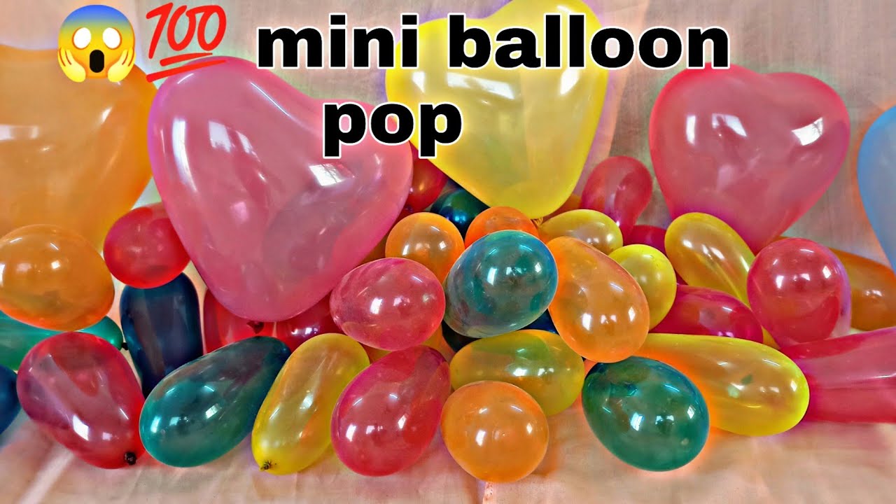 FAN WITH MINI 💯/ BALLOON POP AND FLOWERS BALLOON PUMPING #balloon #mini ...
