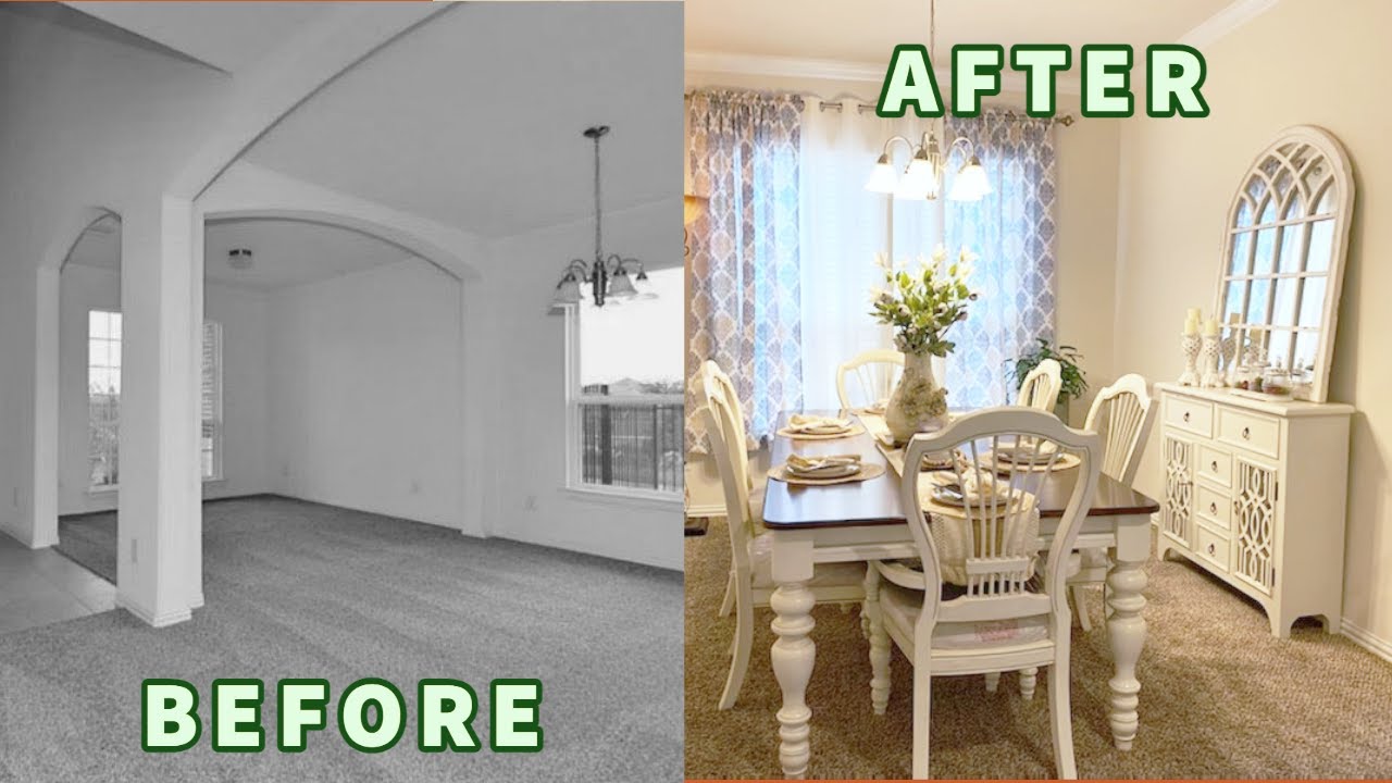 EXTREME DINING ROOM MAKEOVER | Decorate With Me - YouTube