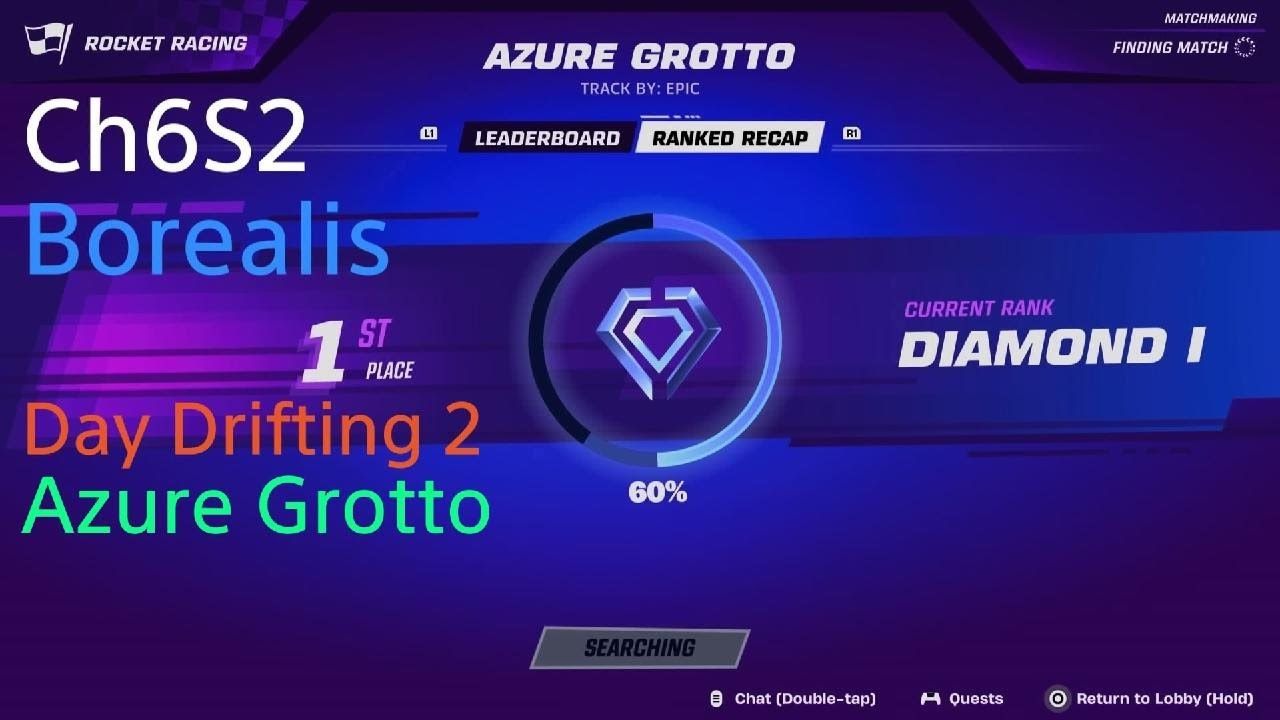 Fortnite Ranked Racing Ch6S2: Borealis,Day Drifting 2,Azure Grotto ...