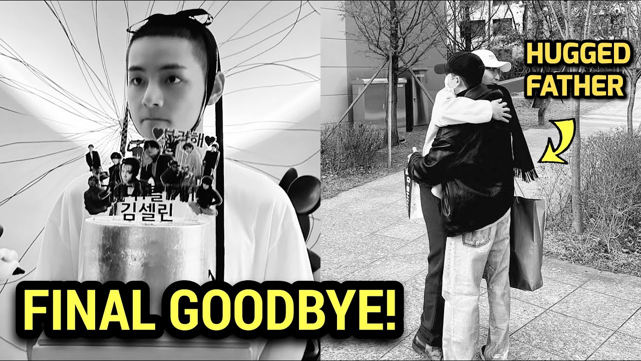 BTS Namjoon and Taehyung said final goodbyes! (Military Service) - YouTube