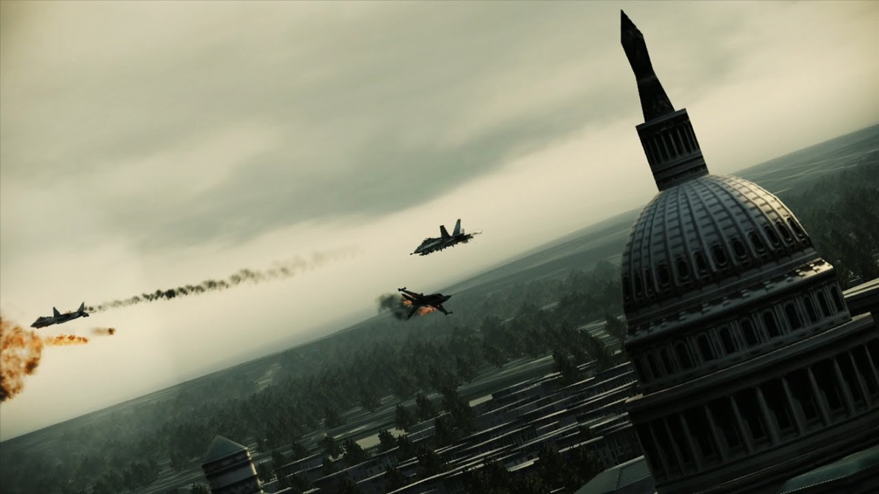 F/A-18F Super Hornet vs Su 57 Top Gun Style Dogfight ACAH Ace Combat ...