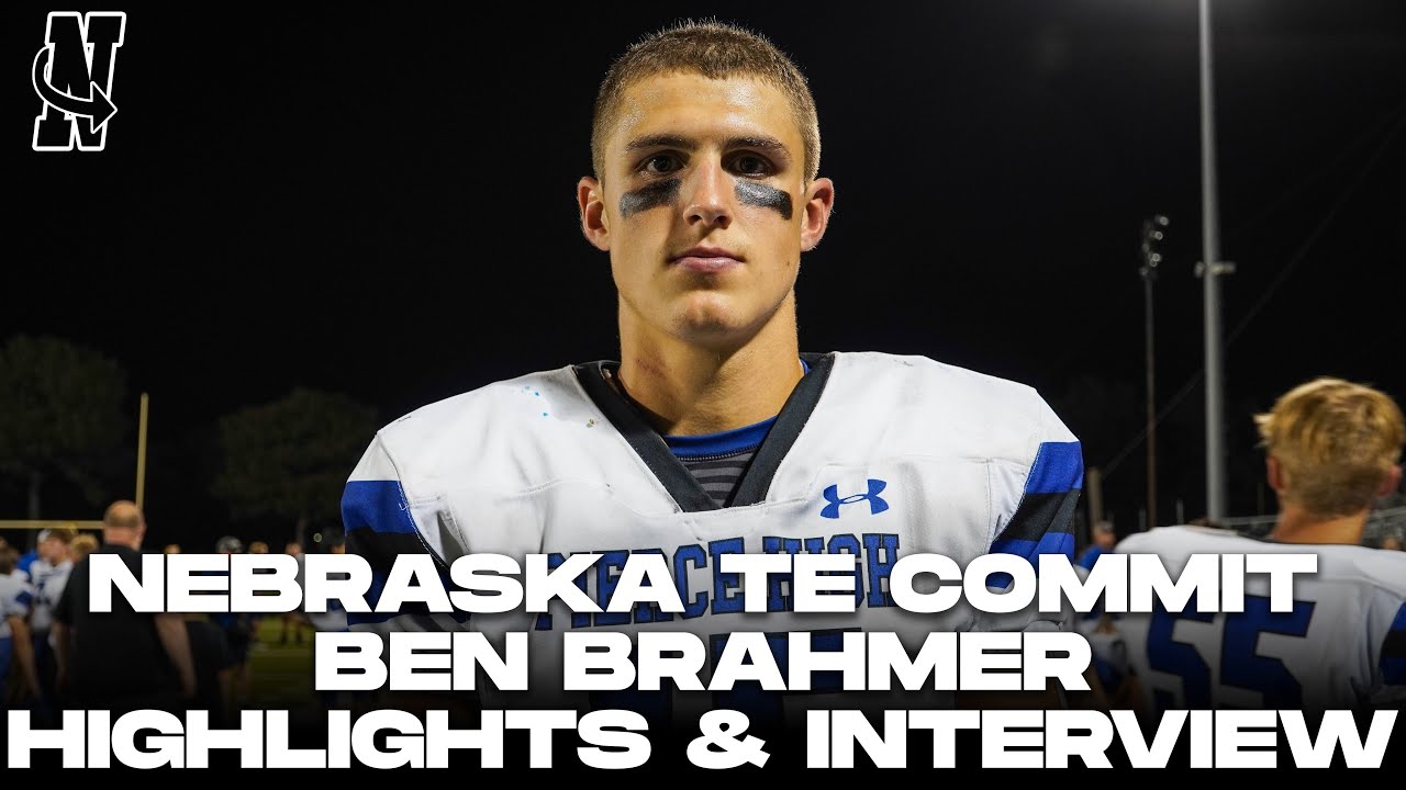 Nebraska Recruiting: TE commit Benjamin Brahmer highlights and ...