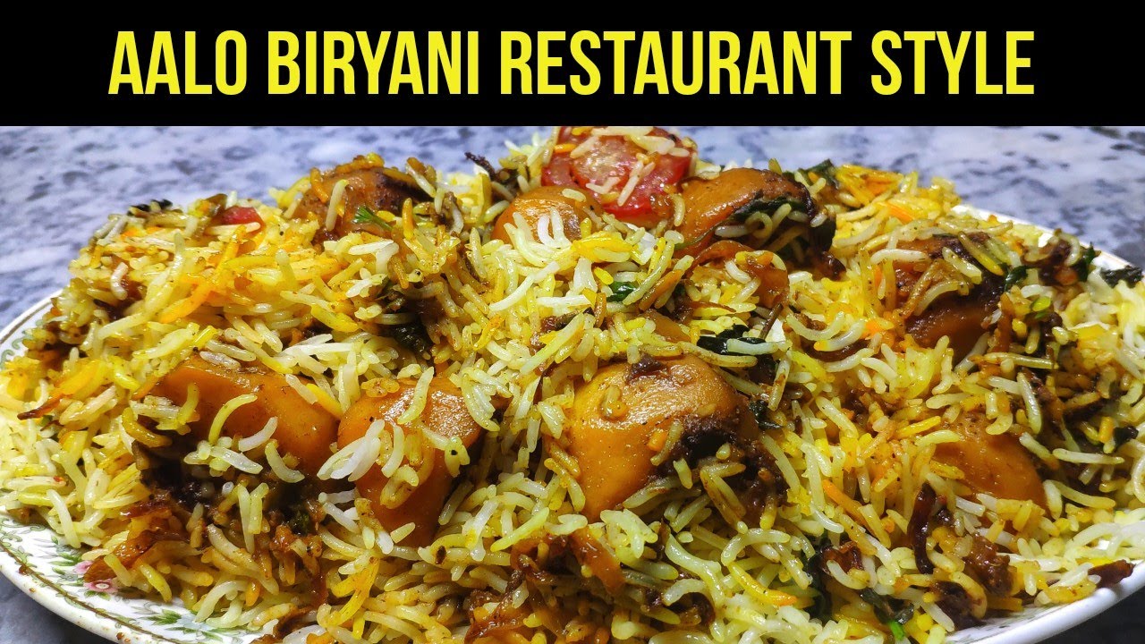 Aloo Biryani Recipe | Aloo Dum Biryani Recipe | Golden Kitchen - YouTube