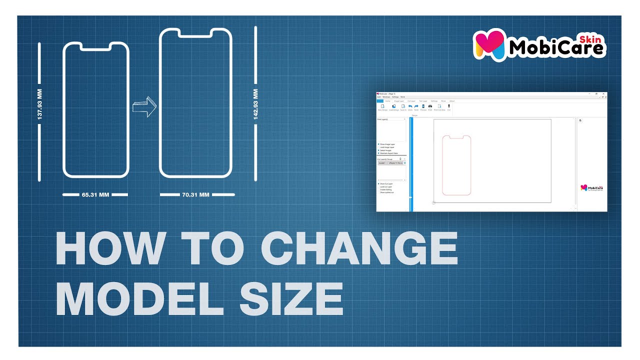 How To Change Model size in Mobicare Software - YouTube