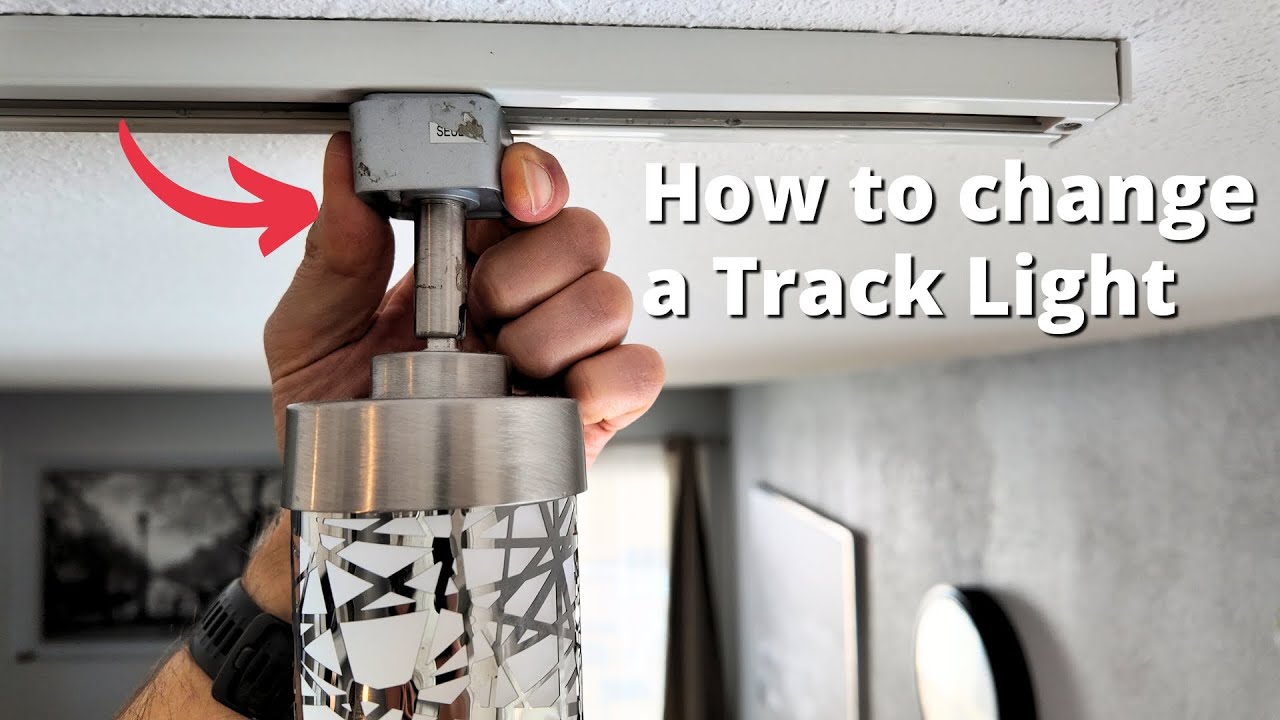 How to Change a Track Light (H Track) - YouTube