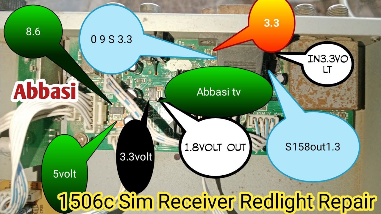How To M03 BSZ 1506C DSZ V1.0 PBC Sim Receiver Redlight Repair - YouTube