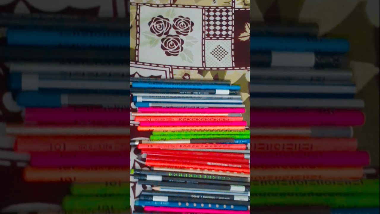 My pencil collections 100 pencils Please like and subscribe my channel ...