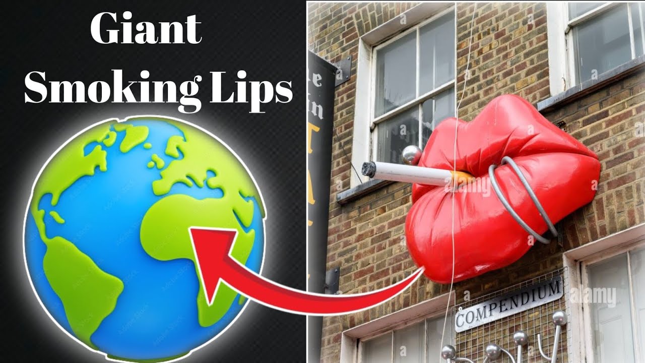 I found Giant Smoking Lips on Google map & Google Earth #googlemaps # ...