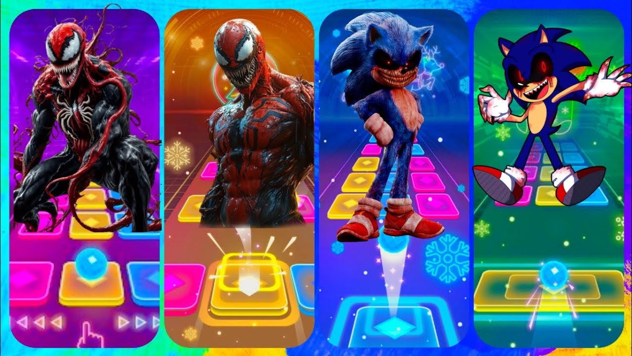 Spiderman Exe vs Sonic Exe Tiles Hop Gameplay - YouTube