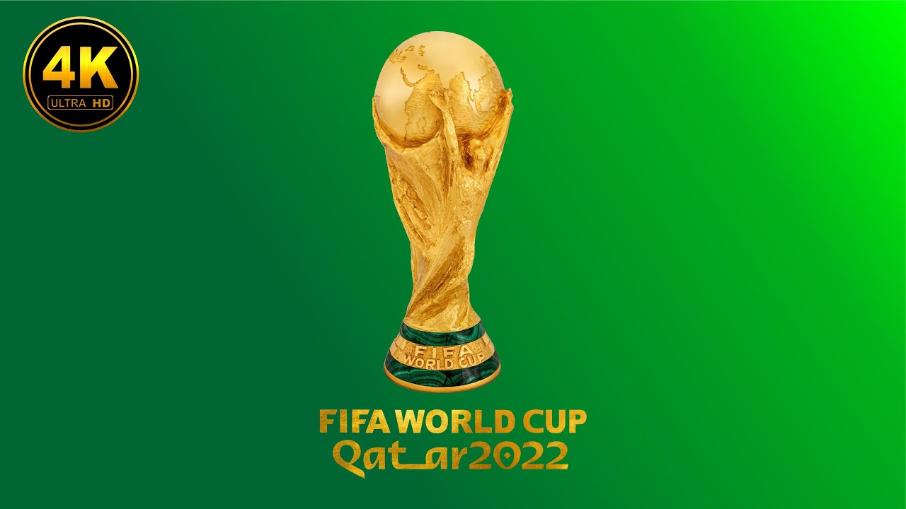Logo FIFA World Cup Qatar 2022 Trophy Gold Green Screen 4K 60FPS - YouTube