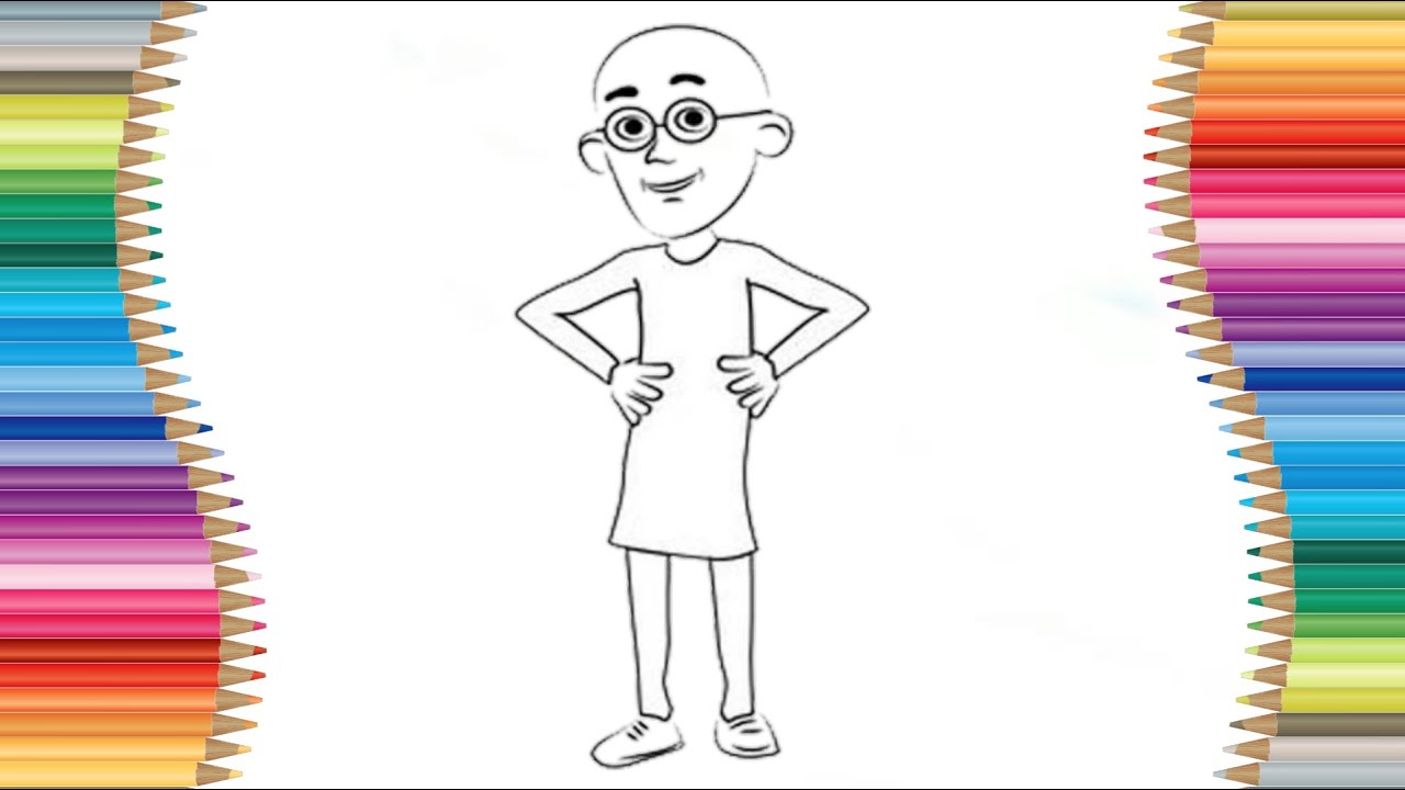 How To Draw Patlu-Pencil Drawing/How To Color Patlu/Easy Drawing/Motu ...