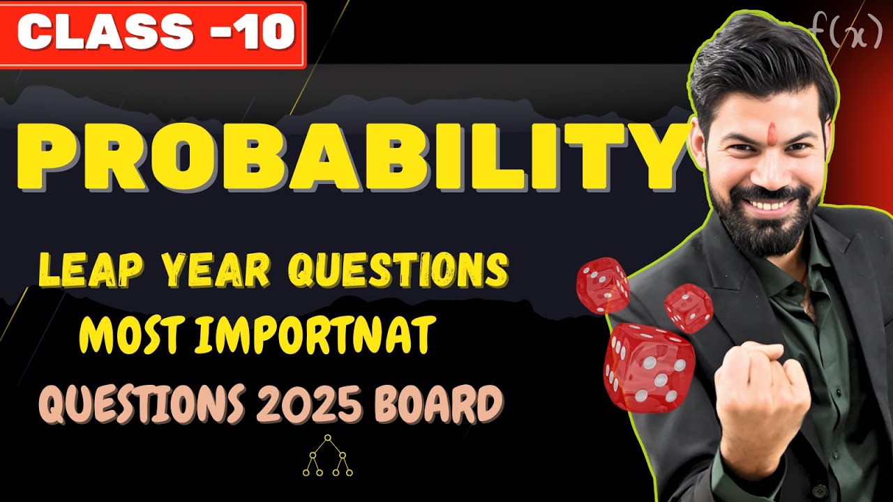 Probability | Most Important Questions 2025 Board | Class -10 Maths ...