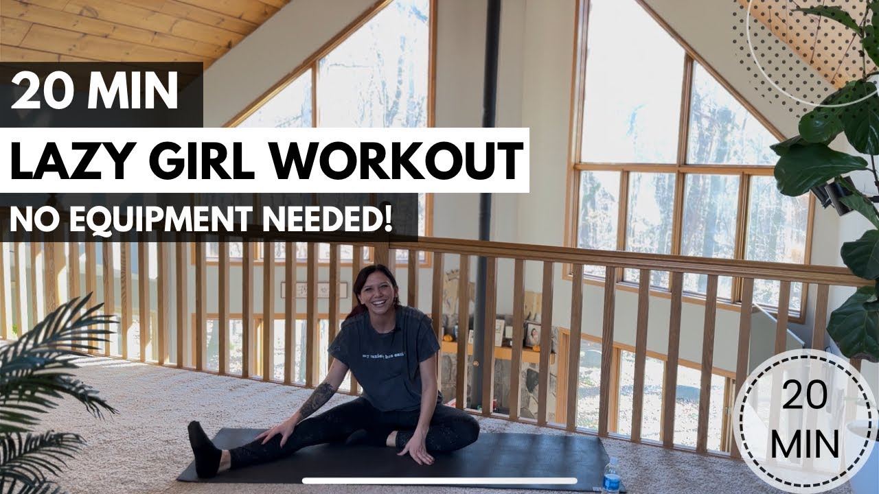 20 Min Lazy Girl Workout | Bodyweight | No equipment | No jumping | Low ...