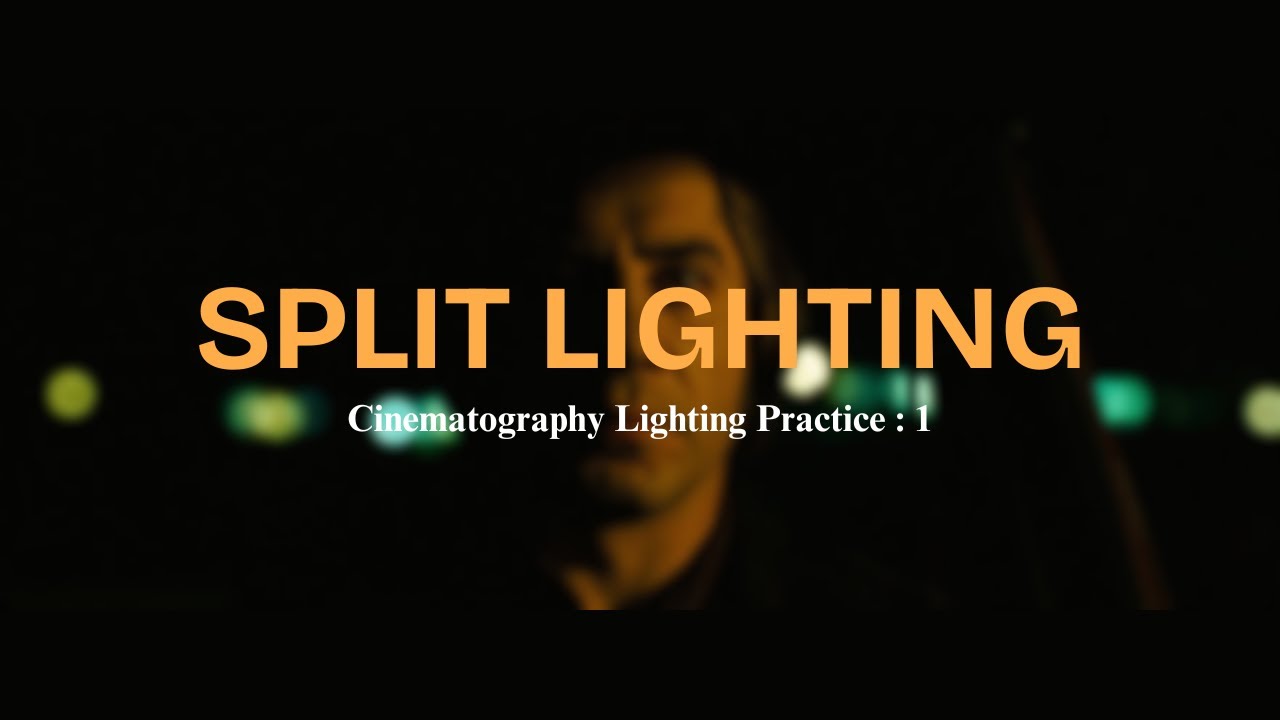 Cinematography Lighting Practice: Split Lighting (with only natural ...