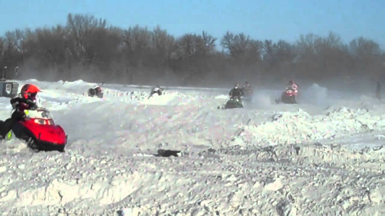 Snowcross racer first race - YouTube