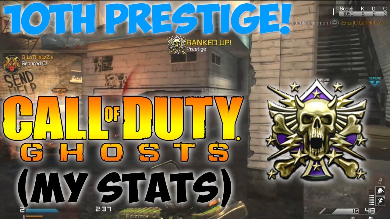 10th Prestige!! - Call Of Duty: Ghosts Gameplay (My Stats) - YouTube
