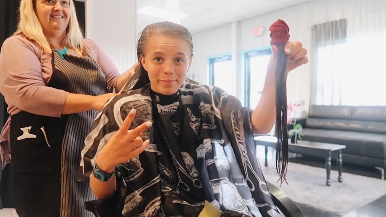 Cutting 10 Inches Off My Hair Youtube