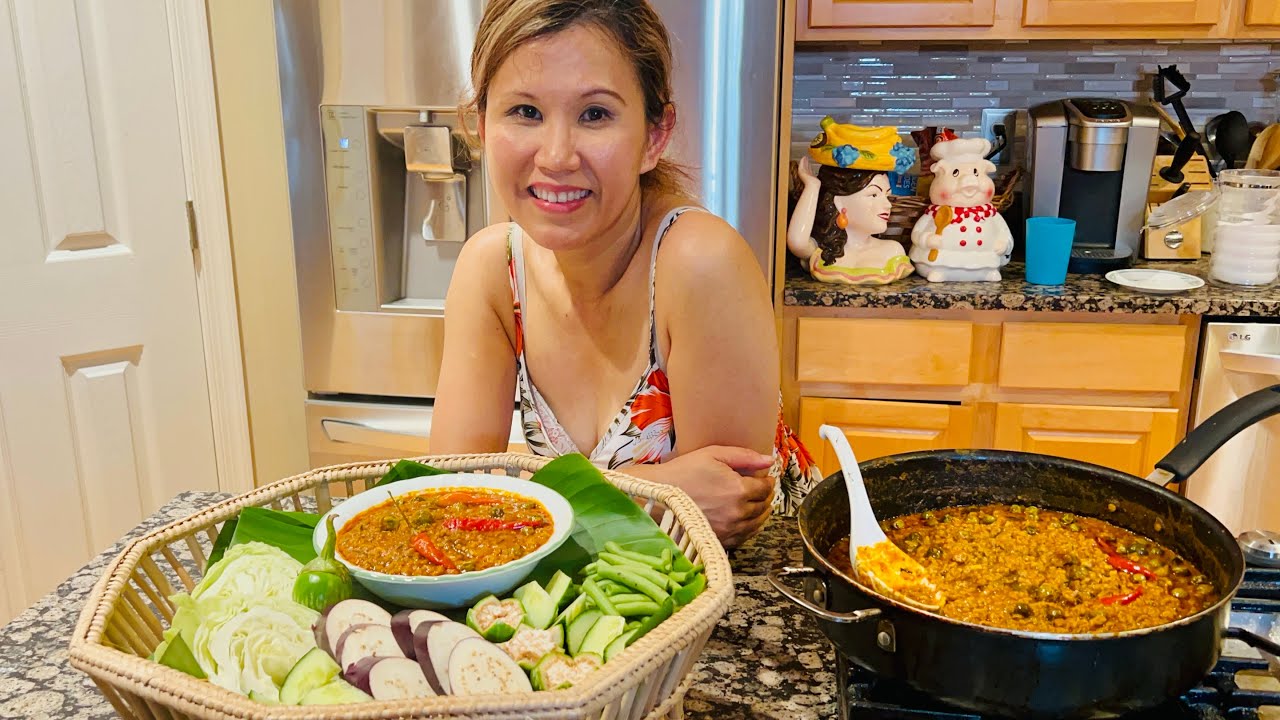 Khmer Famous Prahok Ktiss With Garden Harvested Vegetables Somaly Khmer ...