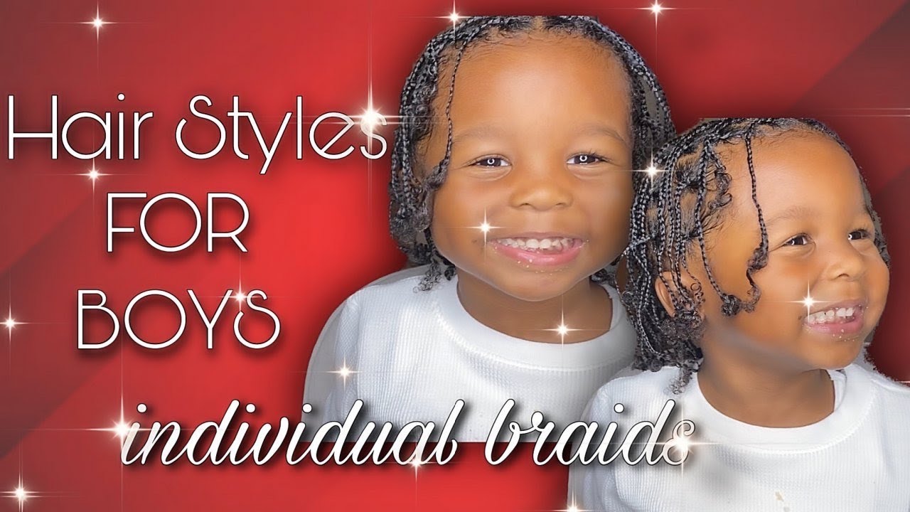 HAIRSTYLES FOR BOYS: INDIVIDUAL BRAIDS - YouTube