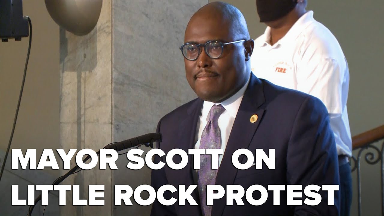 Mayor Scott speaks on George Floyd protests in Little Rock - YouTube