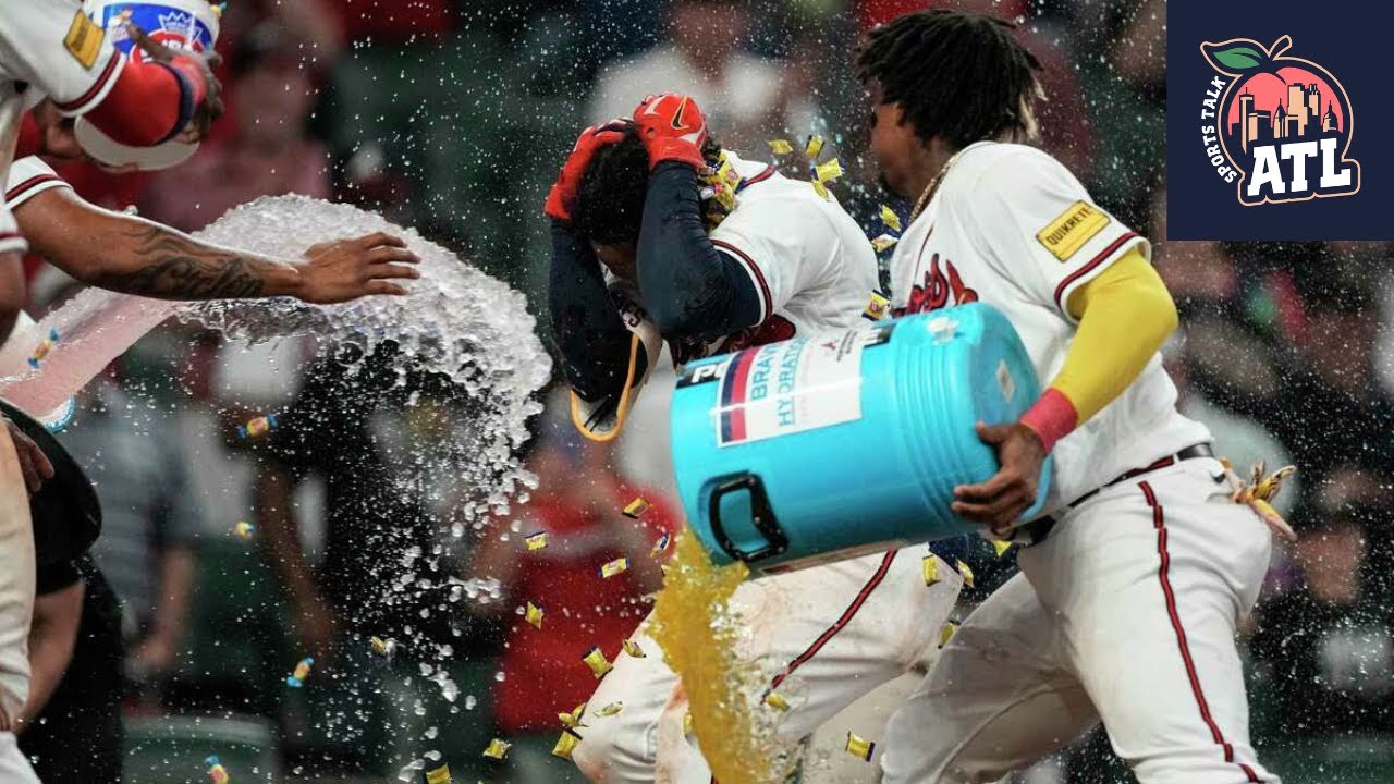 Braves sweep Astros, Ozzie Albies to miss multiple weeks - YouTube