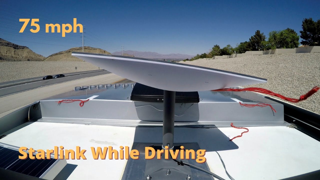 DRIVING with STARLINK in MOTION | You can leave it on the roof - YouTube