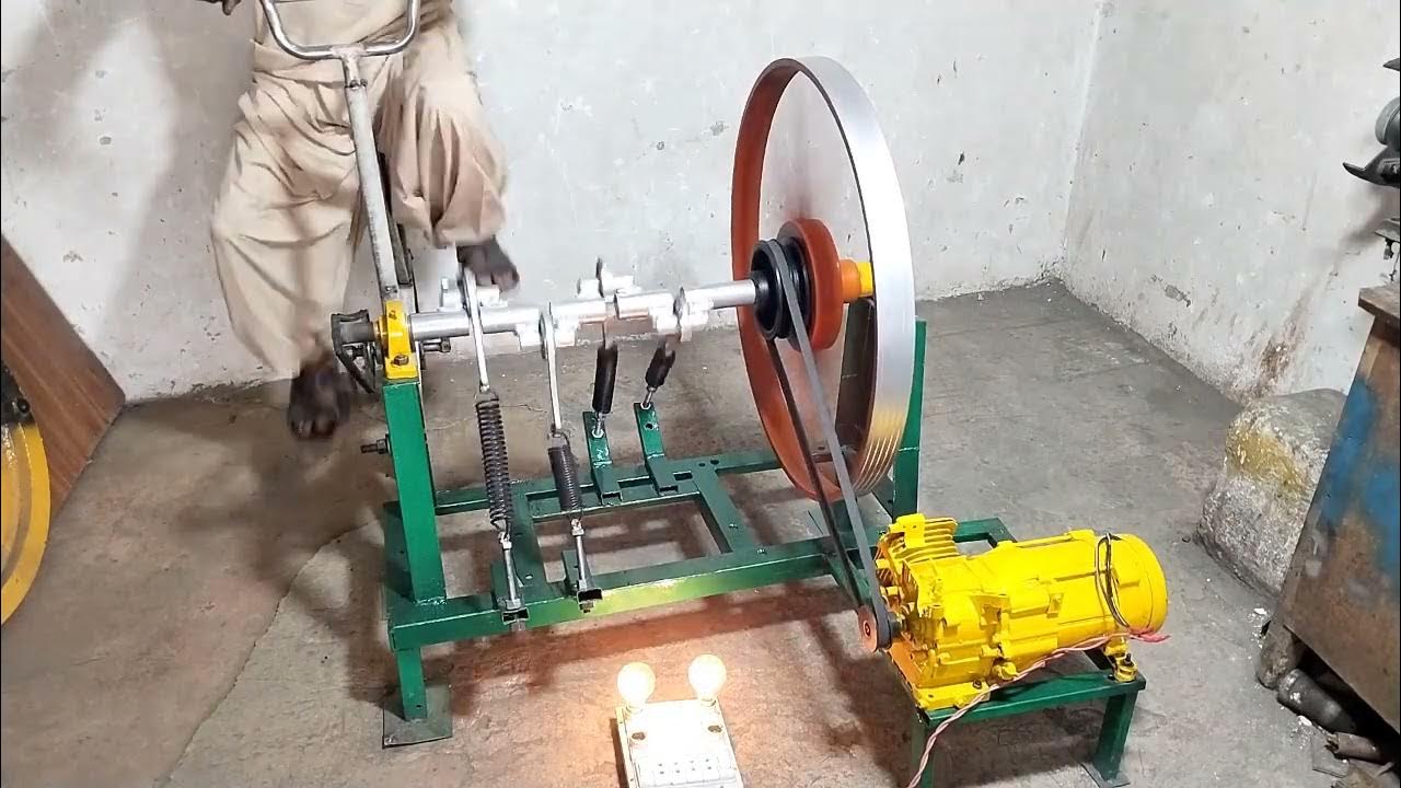Flywheel Spring Machine Make Free Energy Generator 220v Using cycle ...