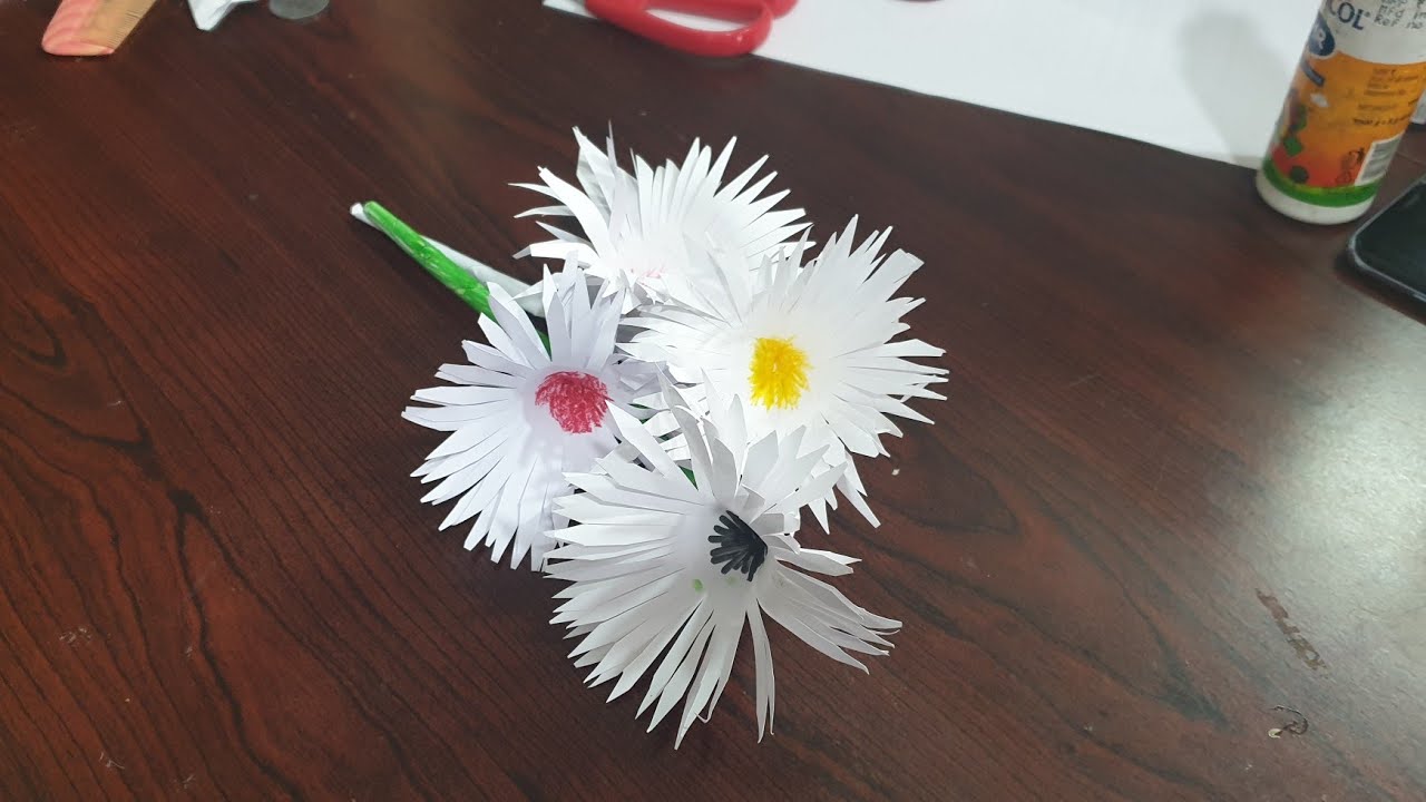 Flowers decaration//paper crafts//Home Decaration with papers//How to ...