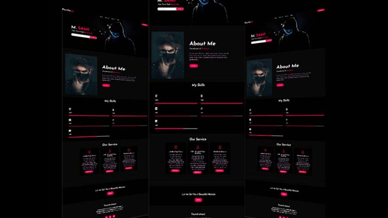 Portfolio Webiste Using Html5 Css And Javascript Gsap Youtube