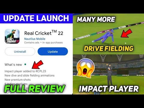 Real cricket 22 New Update Launch Full Review RC 22 new Update On Play ...