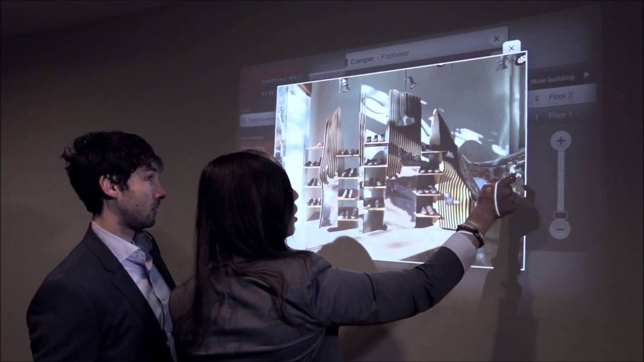 Kinect Projector - Touchscreen - YouTube