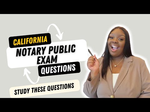 California Notary Public Exam Questions | What I Wish I Knew | What ...