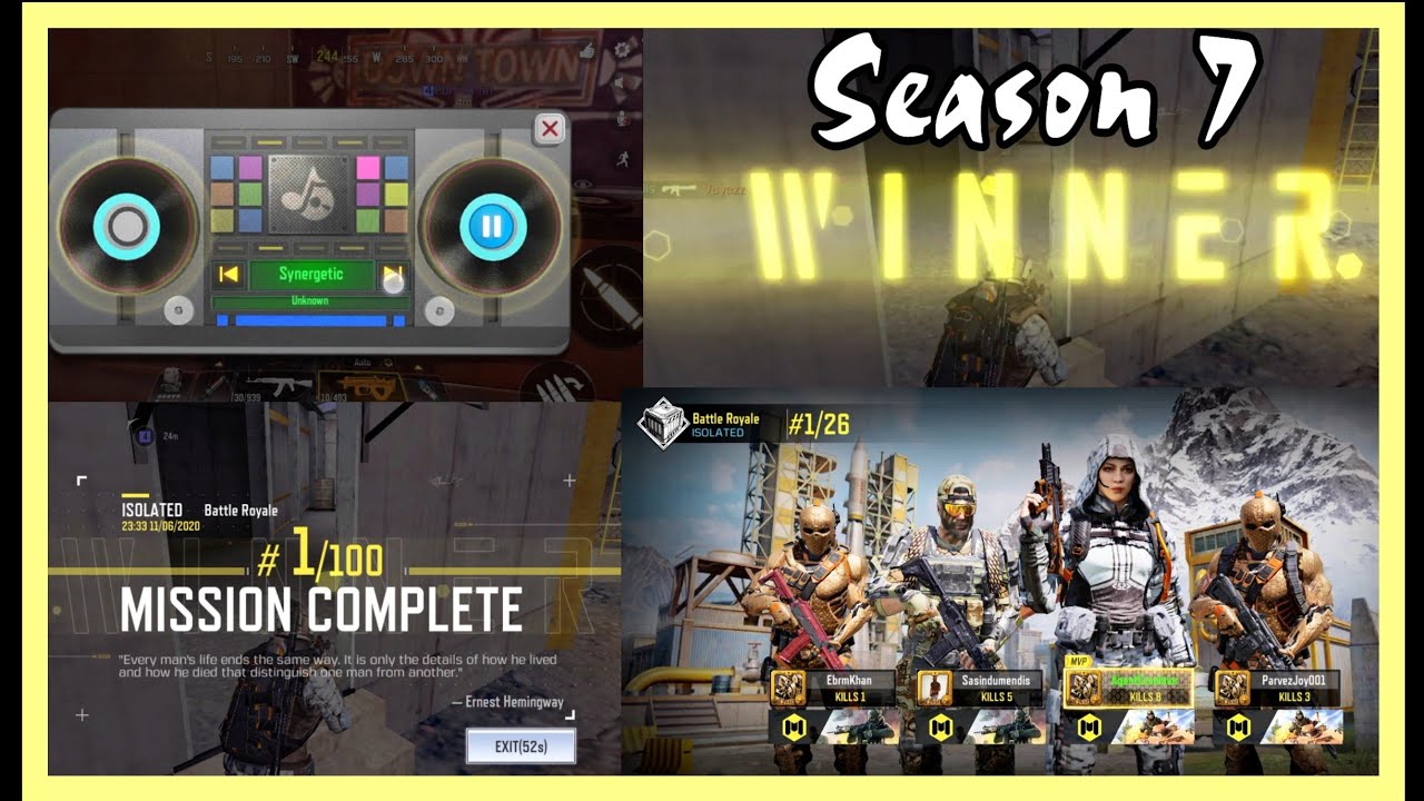 Call of Duty Mobile Season 7 Battle Royale Winning Gameplay|New Maps ...