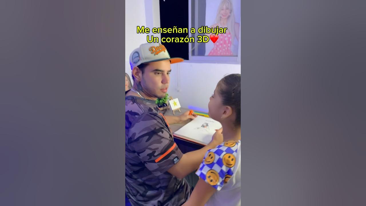 Me enseñan a dibujar un corazón 3D ️ #arte #dibujo #turorial - YouTube