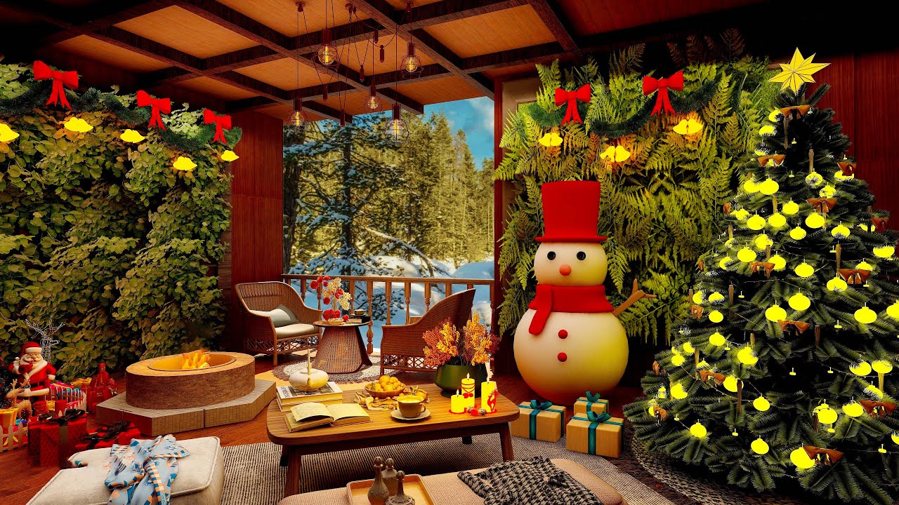 Relaxing Christmas Music 🎄 ️Cozy Christmas Ambience 🔥 Piano Relax ...