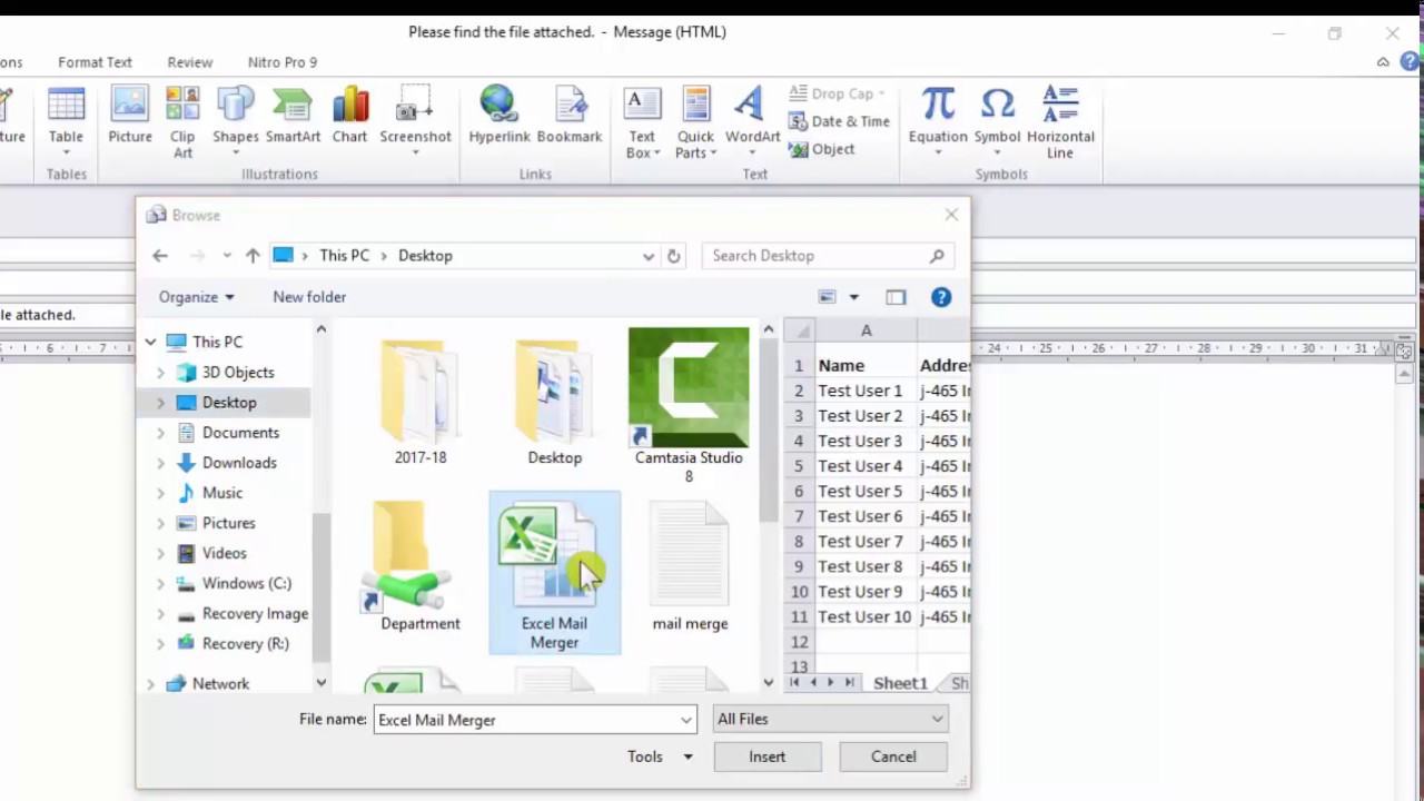 Insert A File Into The Body Of An Email Excel Insert Or Embed A Insert A File Into The Body Of An Email Excel Insert Or Embed A