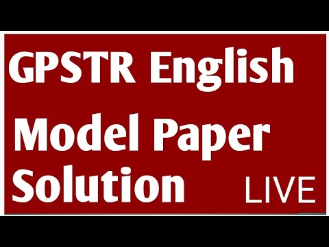 GPSTR English New Syllabus and Exam Pattern live PART 2 - YouTube