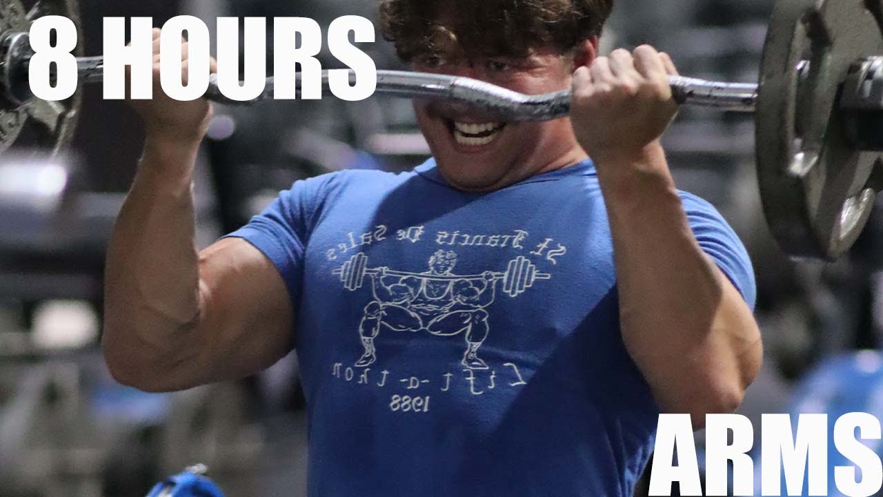 Trying Rich Piana's 8 HOUR ARM DAY... again - YouTube