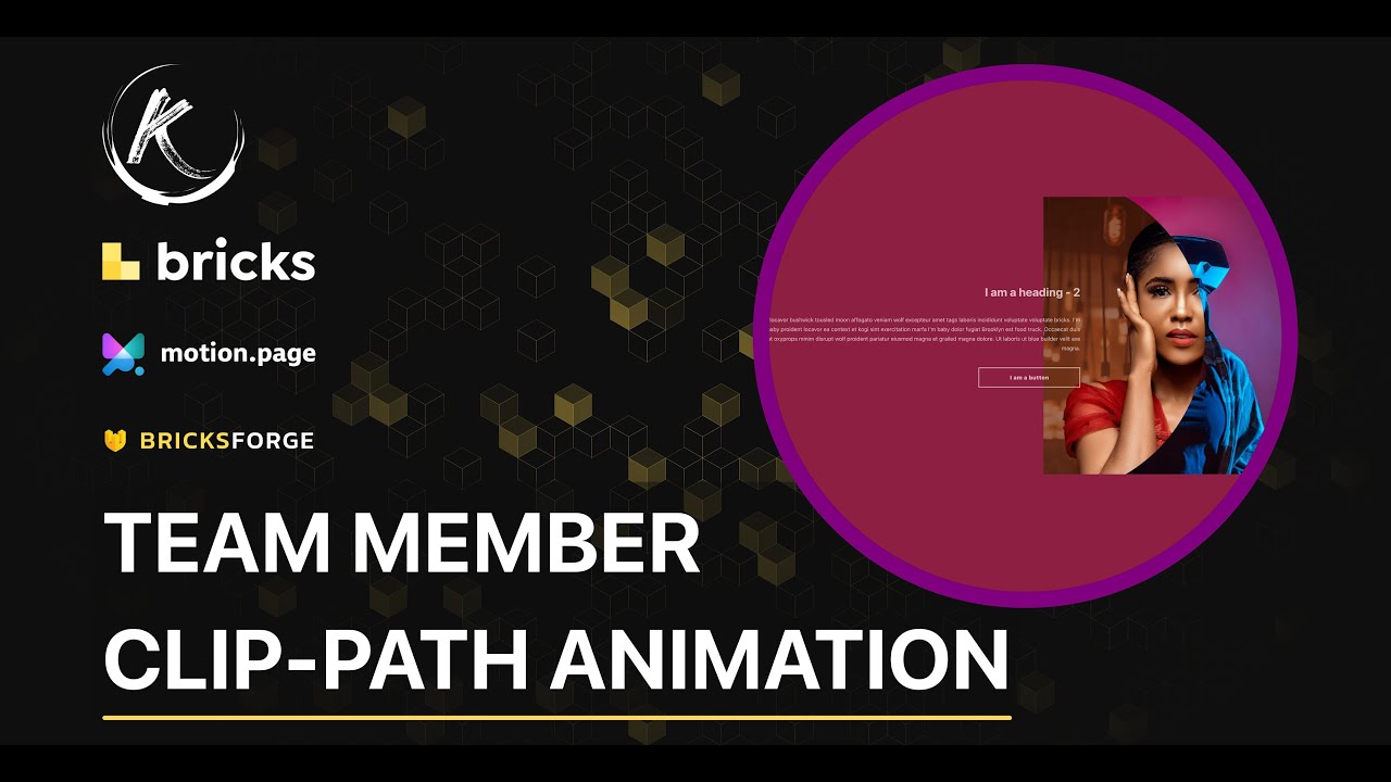 Team member animation with Bricks builder and Motion.page (GSAP) - YouTube