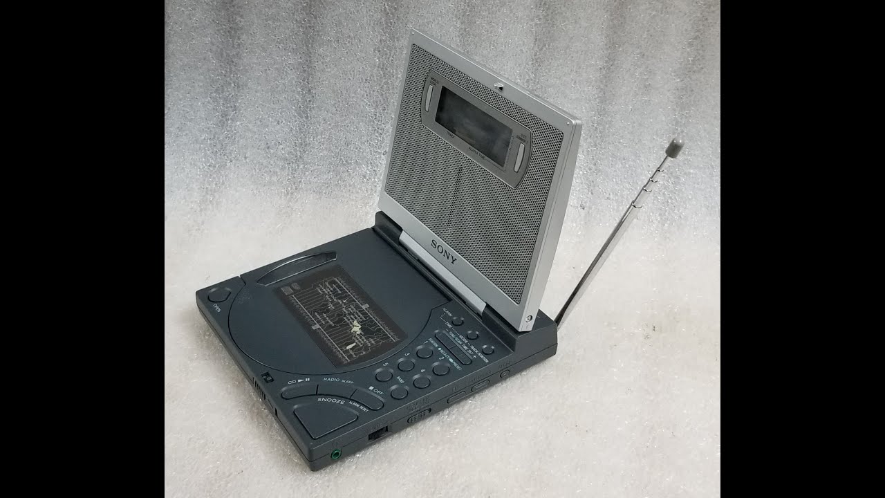 Sony ICF CD2000 CD Clock Radio with FM AM Radio - YouTube