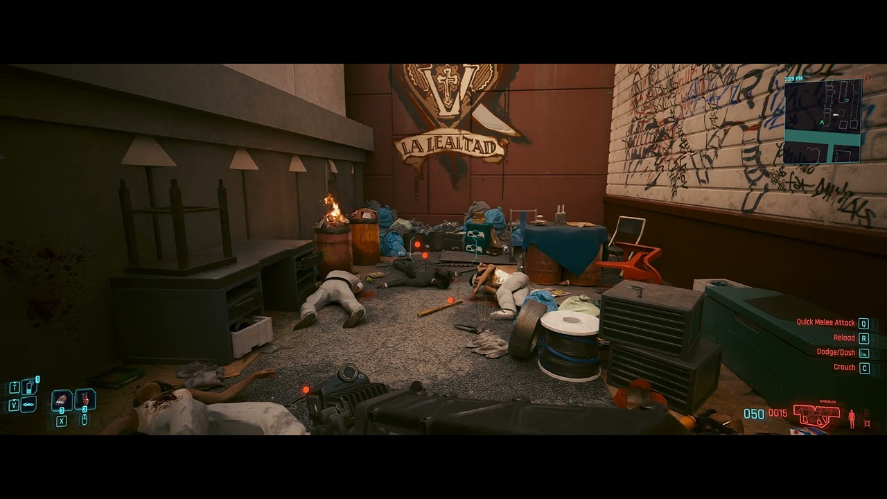 Cyberpunk 2077 Secret corner with legendary melee weapons John Dalton ...