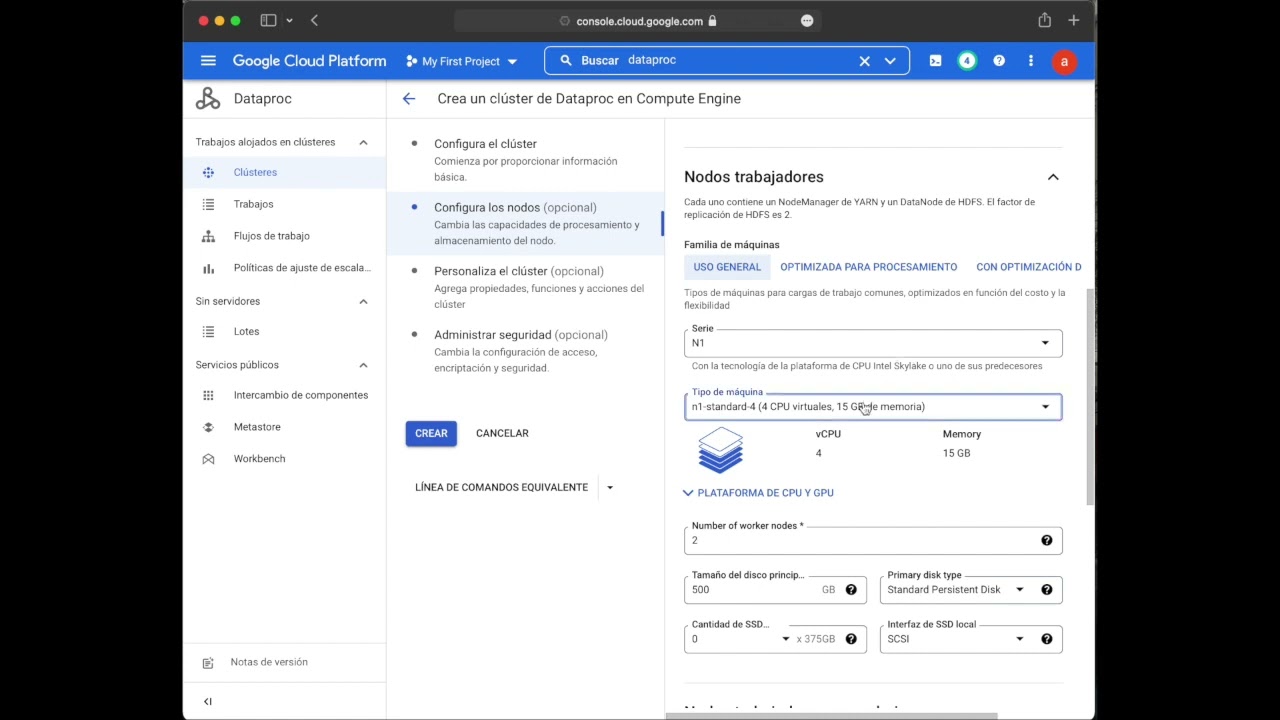 Creación de un Cluster Big Data con Google Cloud Gratuito - YouTube