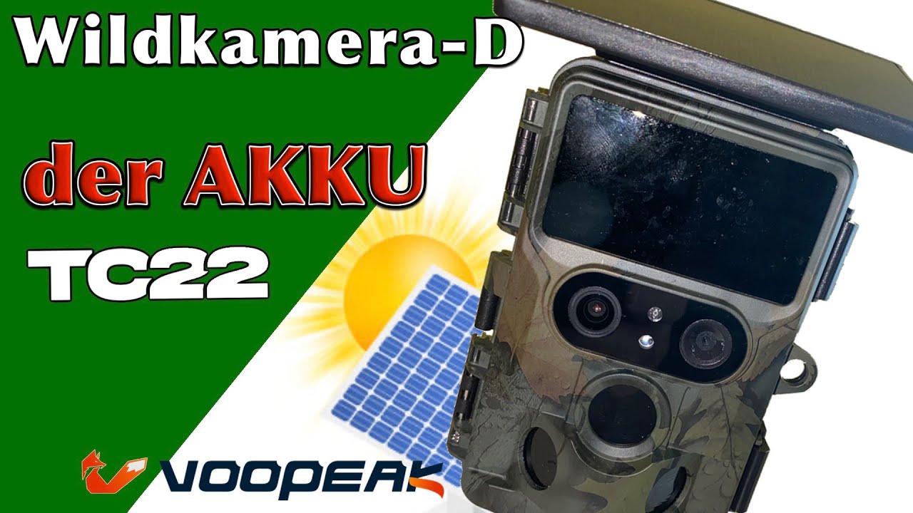 Voopeak Campark TC22 Solar 4K Wildkamera das Geheimnis des AKKU - YouTube