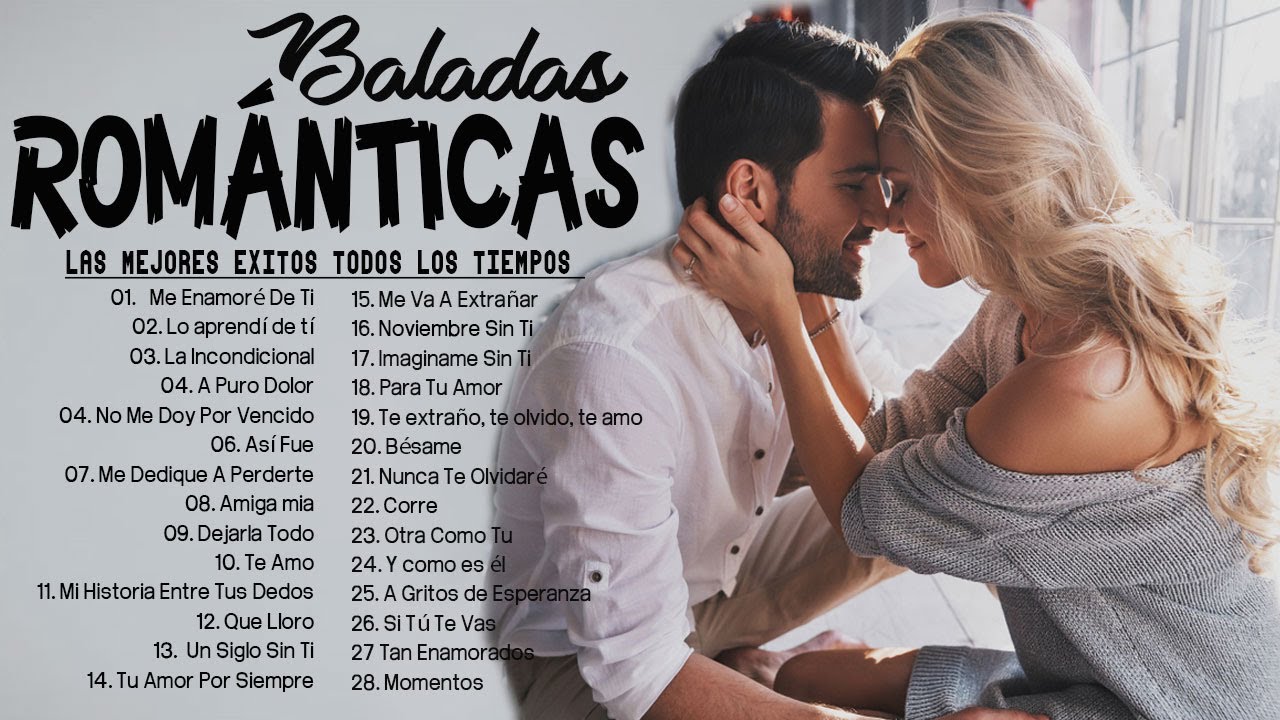 Las 100 Canciones Romanticas Inmortales 💝 Romanticas Viejitas en ...