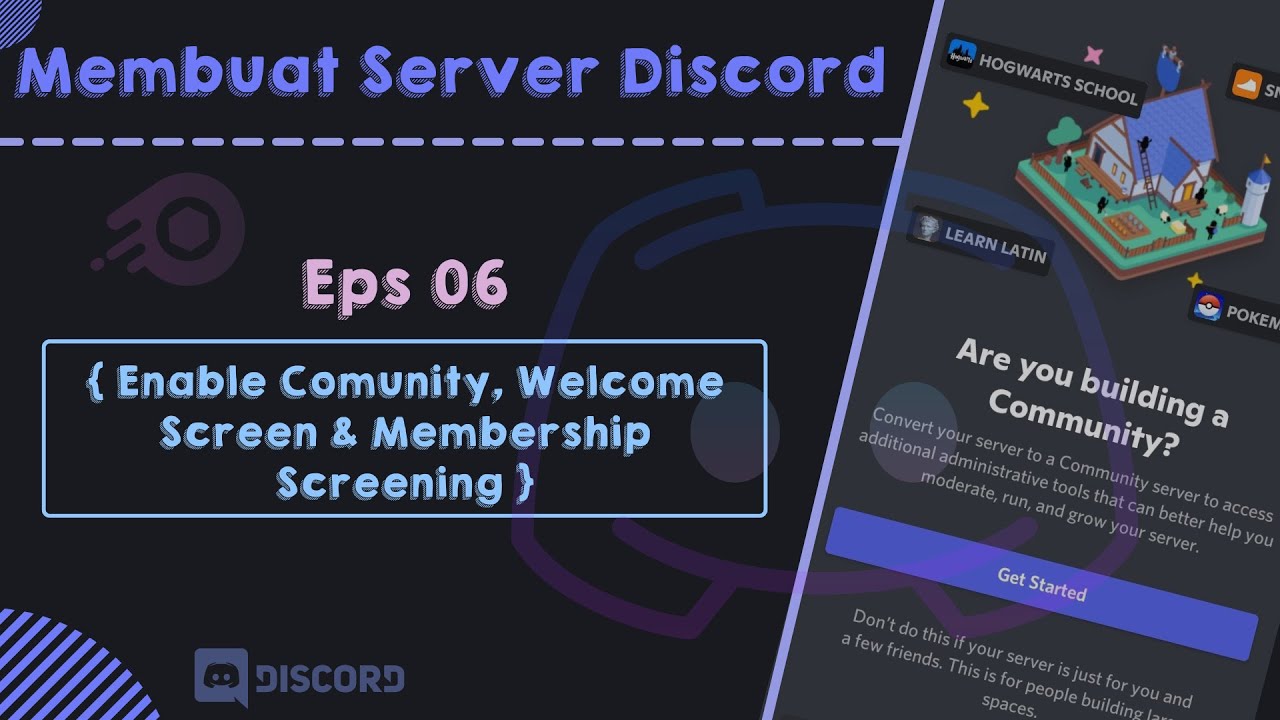 Cara setup welcome & membership screening + Enable Comunity | Tutorial ...